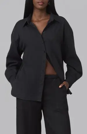 LOLA DENIM Veronica Weekend Blouse - Black