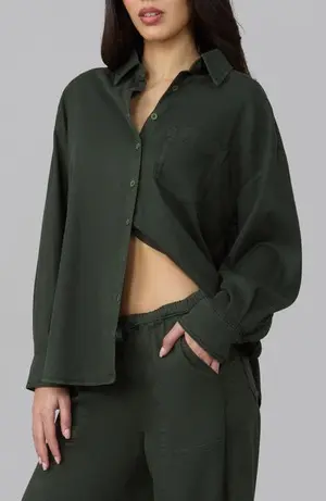 LOLA DENIM Veronica Weekend Blouse - Command Sage