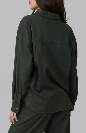 LOLA DENIM Veronica Weekend Blouse - Command Sage