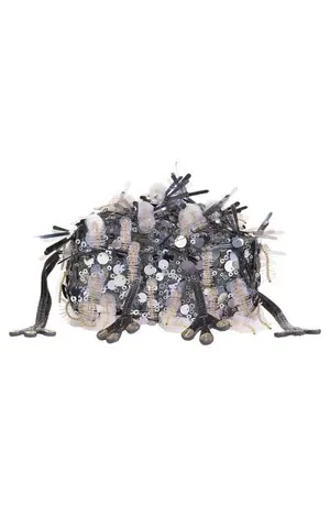 ANYA HINDMARCH Creature Embellished Suede Crossbody Bag