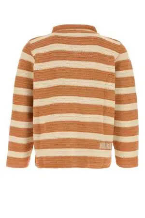 BODE Embroidered Crochet Sherbet Shirt - Multicolor