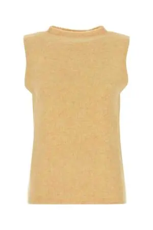 Miu Miu Melange Wool Vest - Yellow