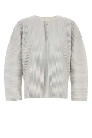 Issey Miyake Light Grey Polyester T-shirt