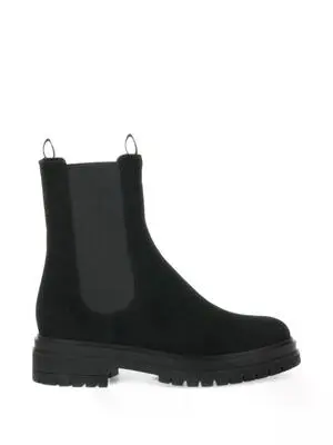 GIANVITO ROSSI Chester Suede Chelsea Boots - Black