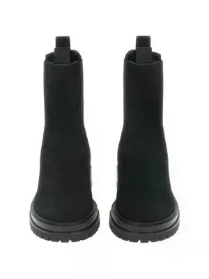 GIANVITO ROSSI Chester Suede Chelsea Boots - Black