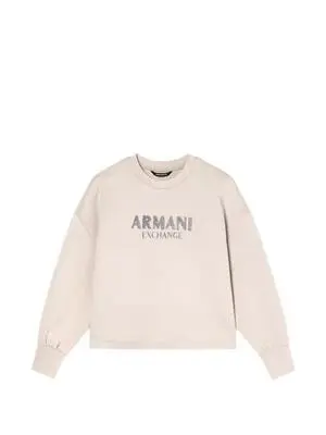 Armani Exchange Crew-neck Sweatshirt - Neutrals