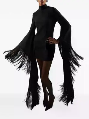 TALLER MARMO Dragon Fringe-trimmed Mini Dress