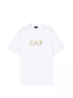 EA7 Logo-print T-shirt - White