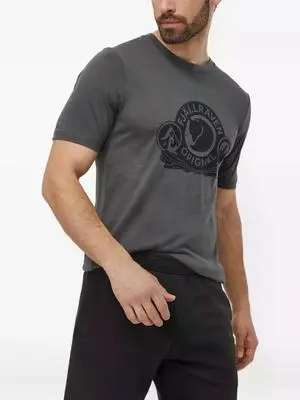 FJALL RAVEN Logo Graphic T-shirt - Grey