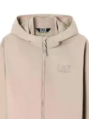 EA7 Logo-print Hooded Jacket