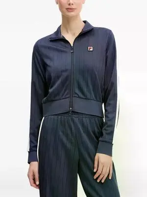 FILA Striped Zip-up Sweatshirt - Blue