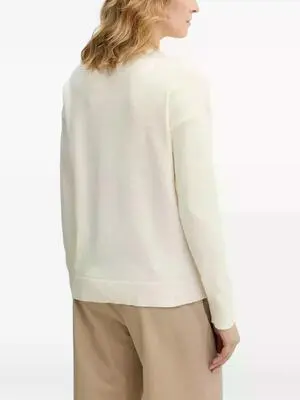Dkny Sequin-logo Knitted Sweater