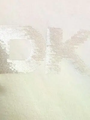 Dkny Sequin-logo Knitted Sweater