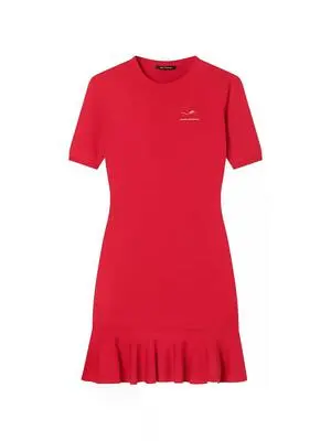 Armani Exchange Ruffled-hem Mini Dress