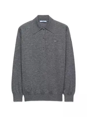 Prada Cashmere Polo Sweater