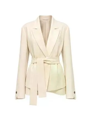 BLUGIRL Belted Wrap-front Blazer
