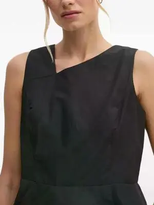 Dkny Asymmetric-neck Sleeveless Blouse