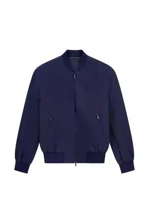 Giorgio Armani Zip-up Bomber Jacket - Blue