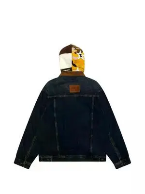 AAPE BY *A BATHING APE Corduroy-collar Hooded Denim Jacket