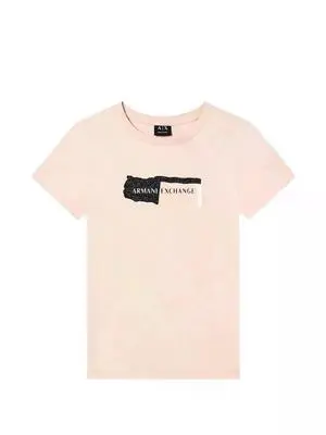 Armani Exchange Logo-print T-shirt - Neutrals