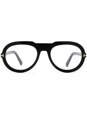 TOM FORD Round-frame Glasses - Black