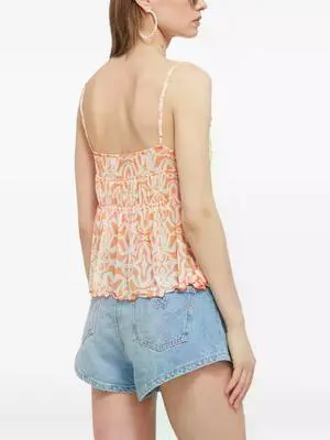 Desigual Ruffled Printed Blouse