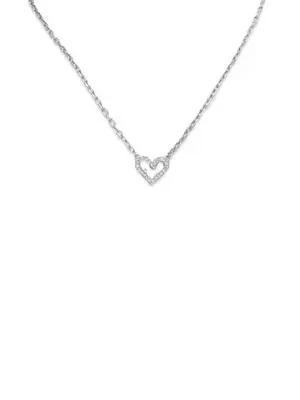 Furla Heart Pendant Necklace - Silver