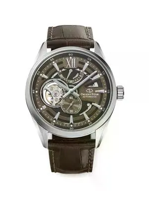 ORIENT Round-face 41mm Watch - Brown