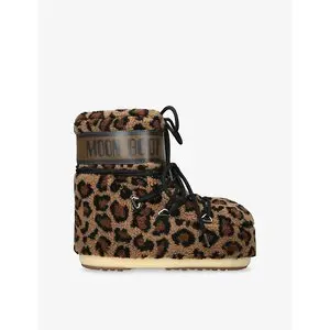 Moon Boot Icon Low Animal-print Fleece S