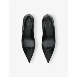Khaite Valerie 55 Leather Heeled Courts