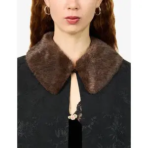 Rixo Luanne Jacquard Satin Jacket Jacket