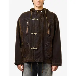 BRAIN DEAD Fireman Hooded Denim Jacket