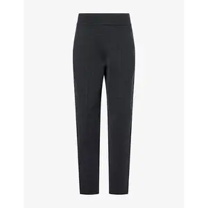 Alaïa Tapered Wool-blend Knit Trousers