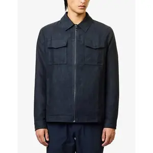 ARNE Slim-fit Faux Suede Jacket