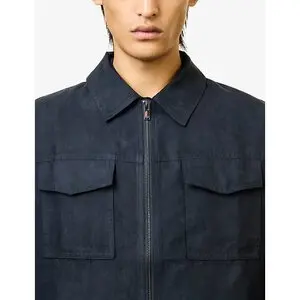 ARNE Slim-fit Faux Suede Jacket