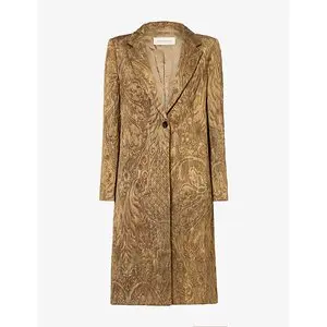 Dries Van Noten Richy Textured Woven Coat