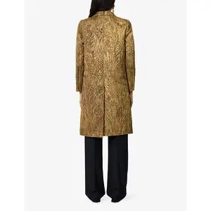 Dries Van Noten Richy Textured Woven Coat