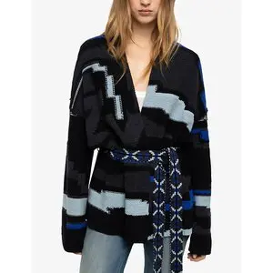 Zadig&Voltaire Aspen Belted-waist Wool And Cashmere Jacket