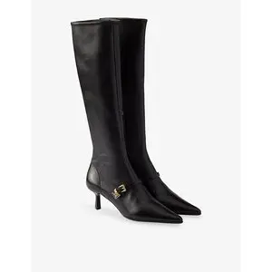Prada Stretch Nappa Leather Heeled Knee-high Boots