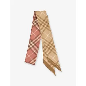 Burberry Check Skinny Silk Scarf