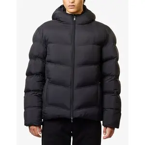 ARNE Chevron Hooded Nylon Puffer Jacket
