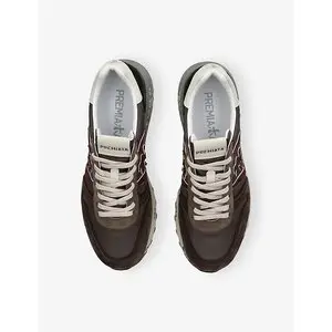 Premiata Lander Suede And Mesh Trainers