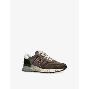 Premiata Lander Suede And Mesh Trainers