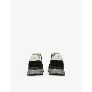 Premiata Lander Suede And Mesh Trainers
