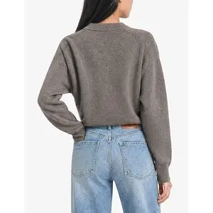 The Kooples Fitted Round-neck Wool And Cashmere Jumper