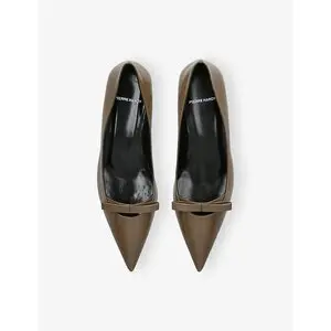 Pierre Hardy Delphine Patent Leather Kitten Heeled Courts