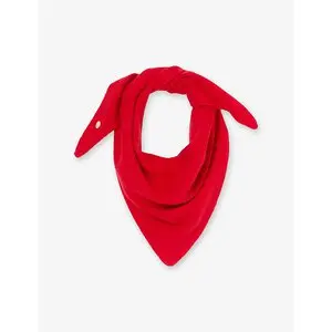 Claudie Pierlot Triangular Wool And Cashmere Scarf - Red