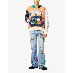 BETTER WITH AGE Brando Afterhood Embroidered-patches Jersey Hoody - Multi