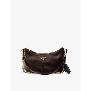 Prada Triangle-logo Mini Leather Shoulder Bag