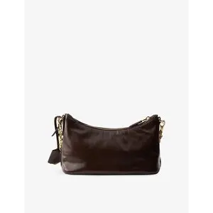 Prada Triangle-logo Mini Leather Shoulder Bag